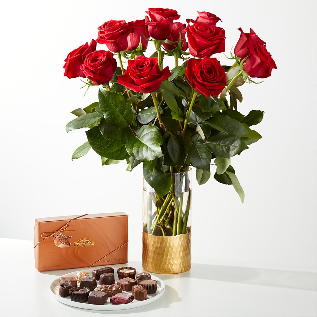 Classic Love Red Rose Bouquet–Bool's Flower Shop